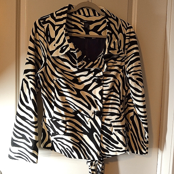 Robert Louis | Jackets & Coats | Robert Louis Jacket Zebra Print | Poshmark